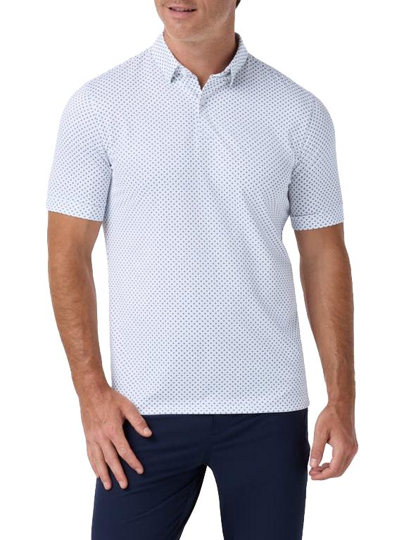 MIZZEN+MAIN halyard trim fit short sleeve performance button-up shirt